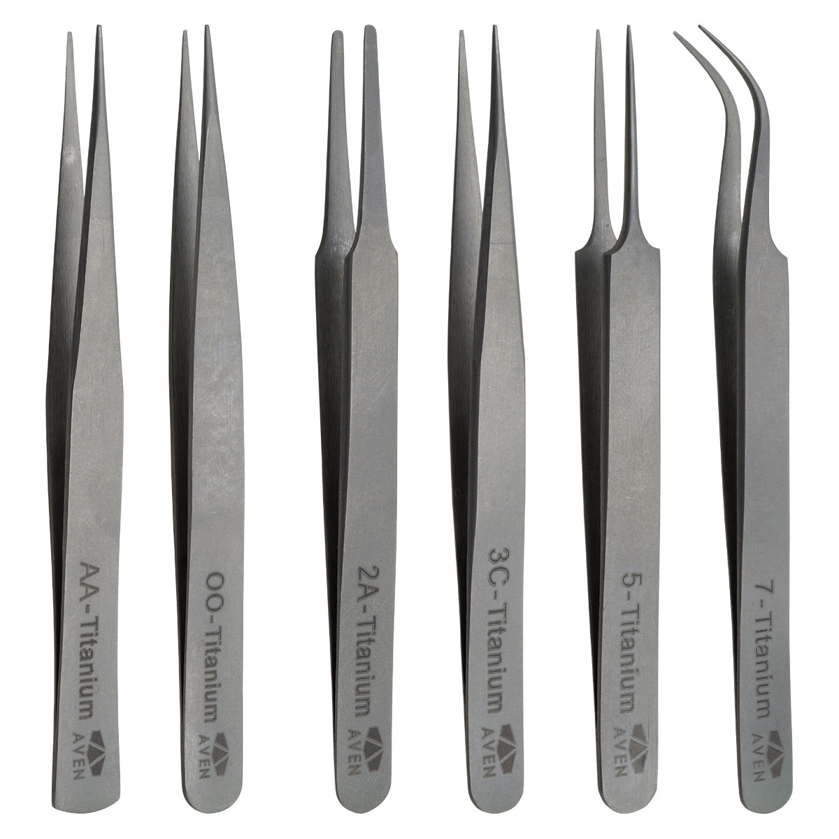 Titanium 6-Piece Precision Tweezer Set – Aven Tools