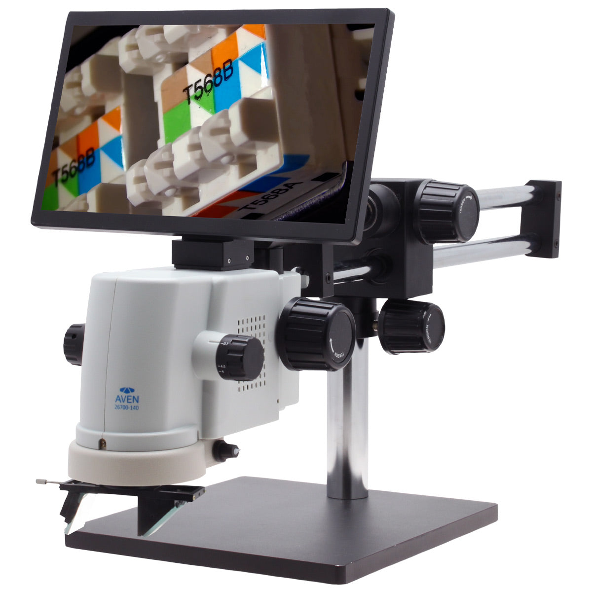 MicroVue Digital Microscope with Boom Stand and 360 Viewer [17x - 110x ...