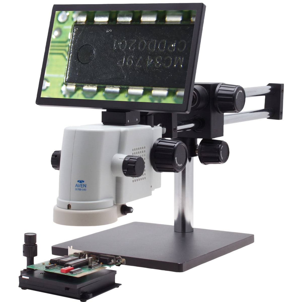 MicroVue Digital Microscope with Boom Stand and X/Y/R Stage [17x - 110 ...