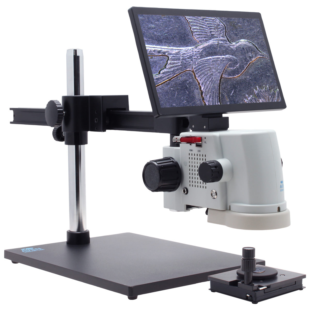 MicroVue Digital Microscope with Ultra-Glide Stand and X/Y/R Stage [17 ...