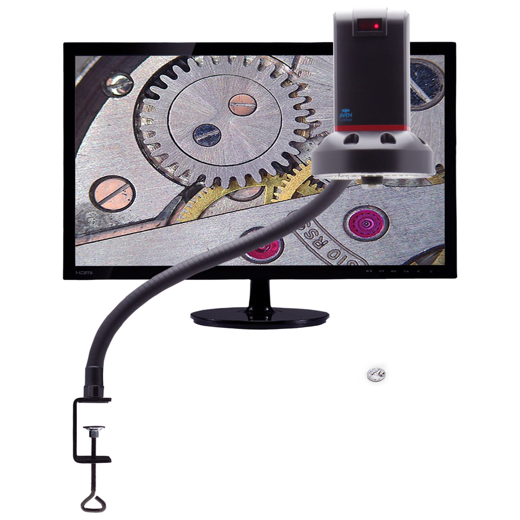 Digital Microscope Cyclops 4K on FlexArm Stand with table clamp and HD ...
