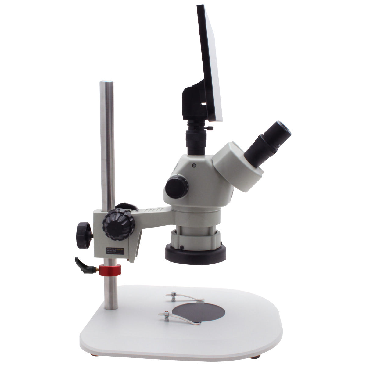 Stereo Zoom Microscope SPZV-50 [6.7x - 50x] With Mighty Cam Eidos Ergo ...
