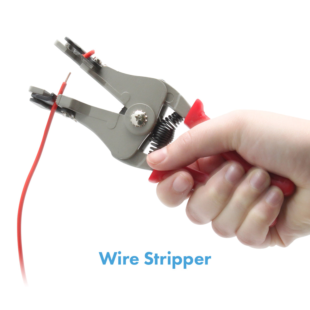 Deluxe Crimping Tool Kit with Frame, 5 Dies, Wire Stripper, and 148 pc – Aven Tools