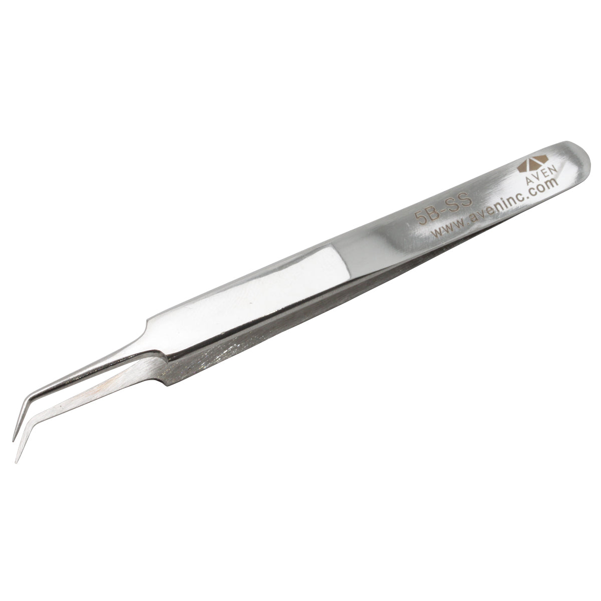 Aven Stainless Steel Ultra-Fine Bent Point Tweezers 5B – Aven Tools
