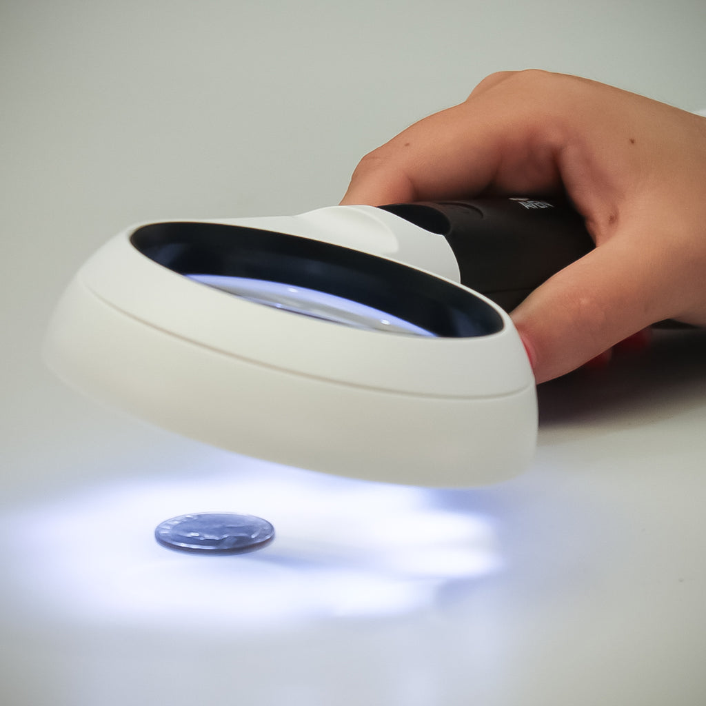 Hand Held Magnifier 5x/20x with LED Light – Aven Tools