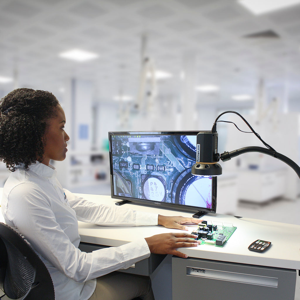 Digital Microscope Cyclops HDMI on FlexArm Stand with table clamp ...