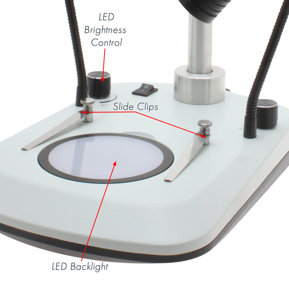 Cyclops Post Stand with Gooseneck and Backlight LEDs – Aven Tools