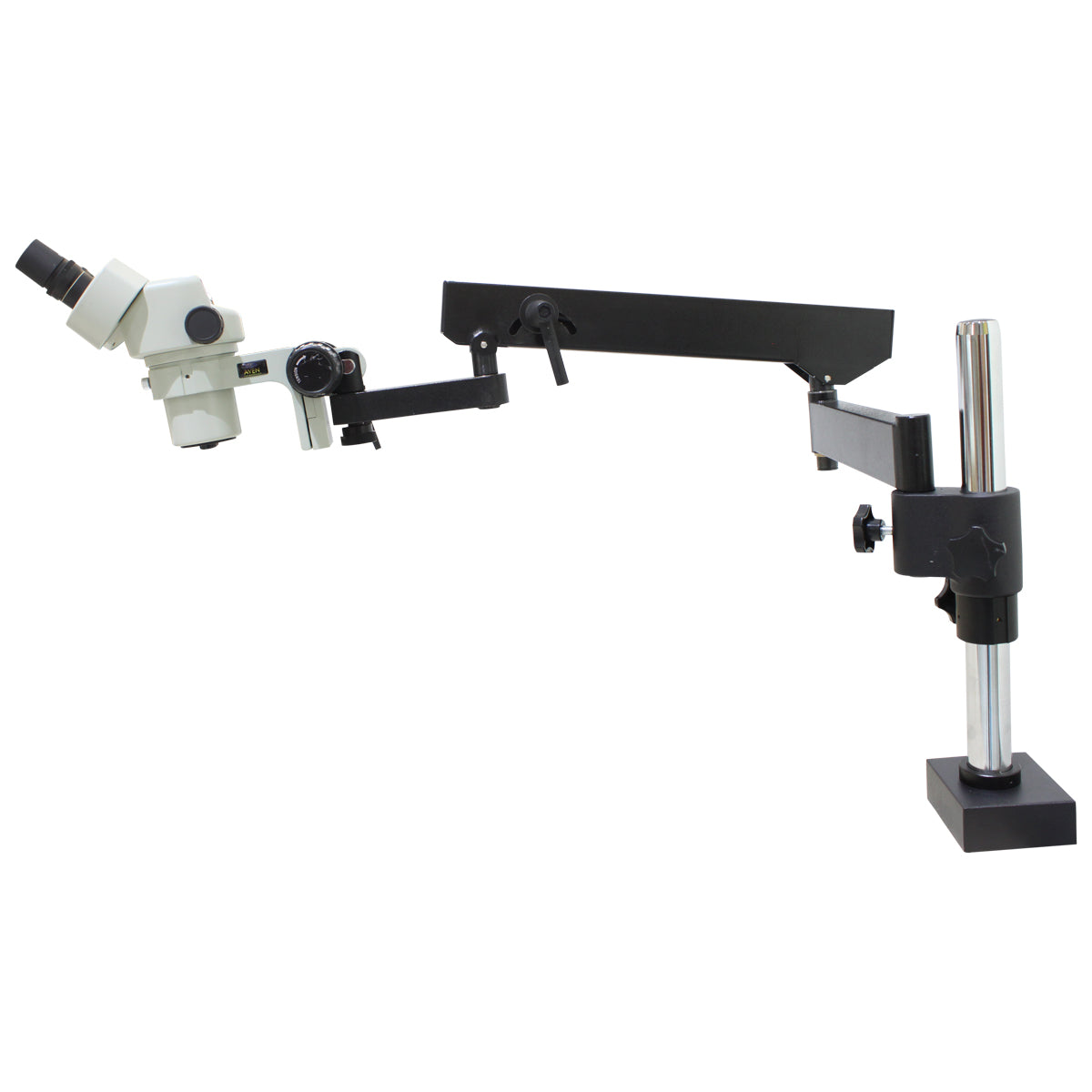Articulating Arm Stand with Vertical Post and Table Clamp – Aven Tools