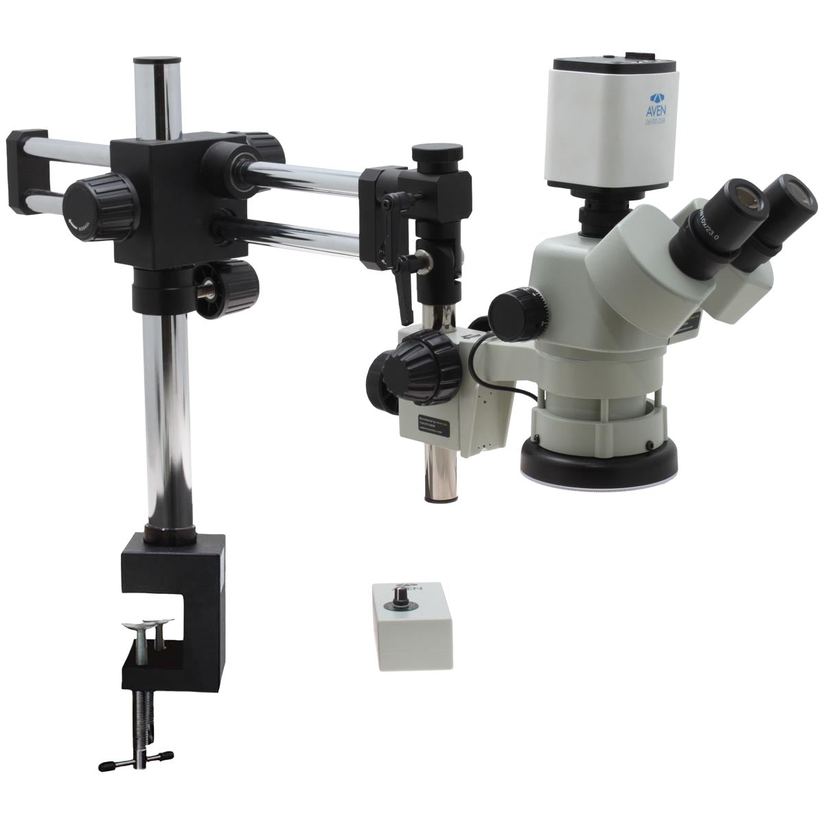 Stereo Zoom Microscope SPZV-50 [6.7x-50x] with Mighty Cam Pro Auto Foc ...